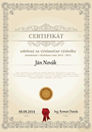 Certifikát, diplom - vzor A4 na výšku | Certifikáty a poukážky | ipdf.sk